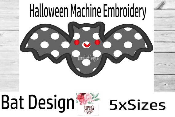 Bat Embroidery Design Bat Applique Bat Mini Embroidery Bat - Etsy