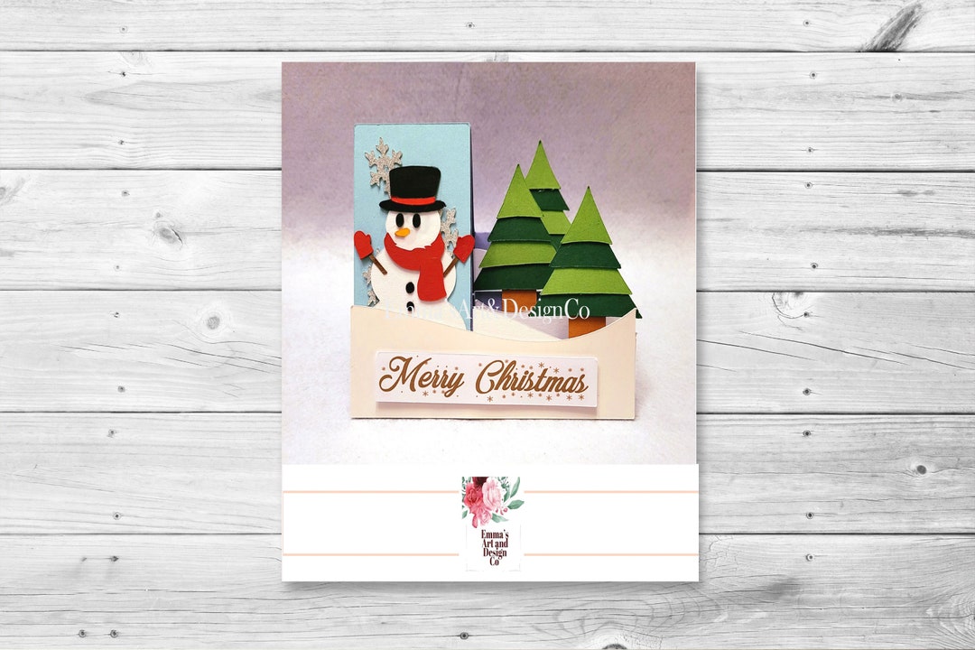 Christmas Step Card SVG Template, Cricut Files (digital Download) - Etsy