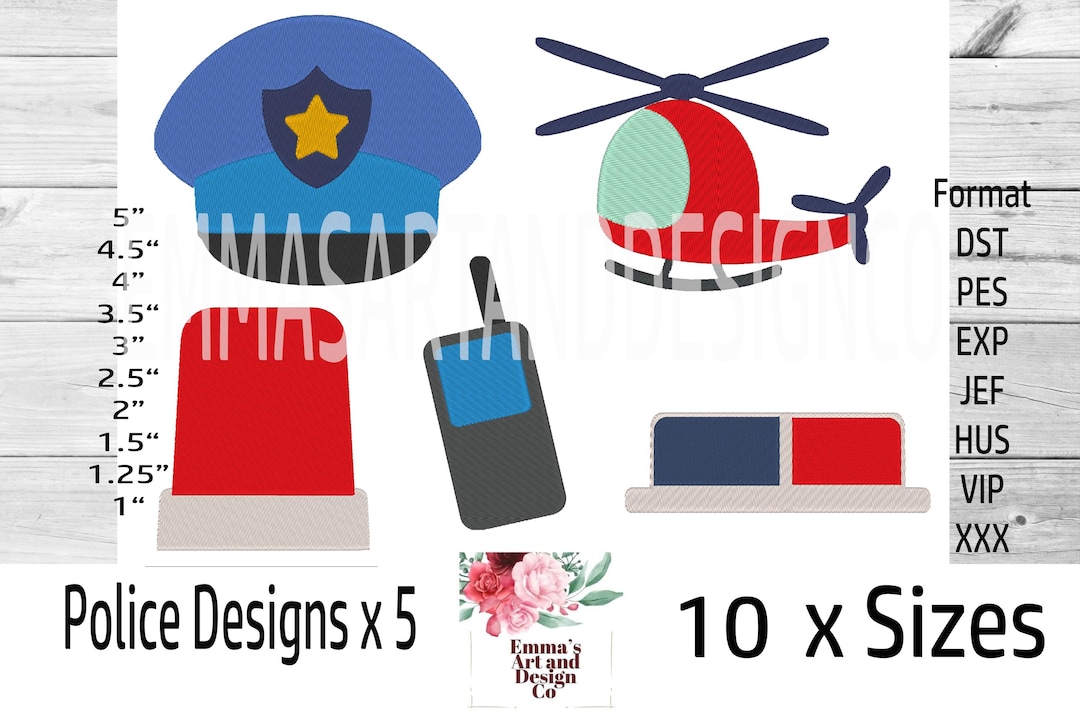 Policeman Machine Embroidery Design, Police Officer Embroidery Designs ...