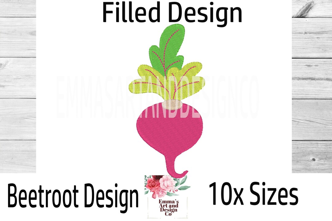Beetroot Machine Embroidery Design, Machine Embroidery Beetroot, Beets ...