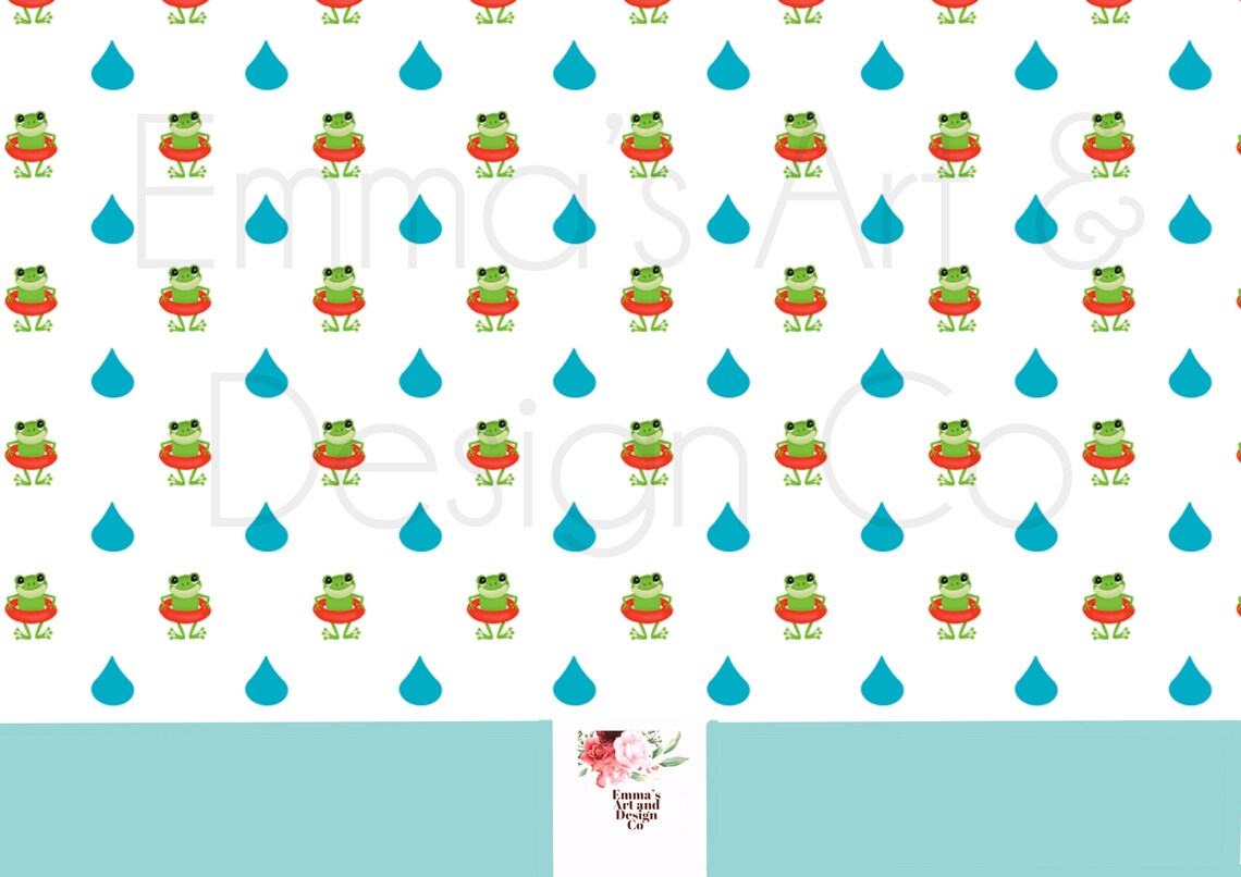 Digital Paper Printable Clipart Cute Frog Scrapbooking - Etsy Canada