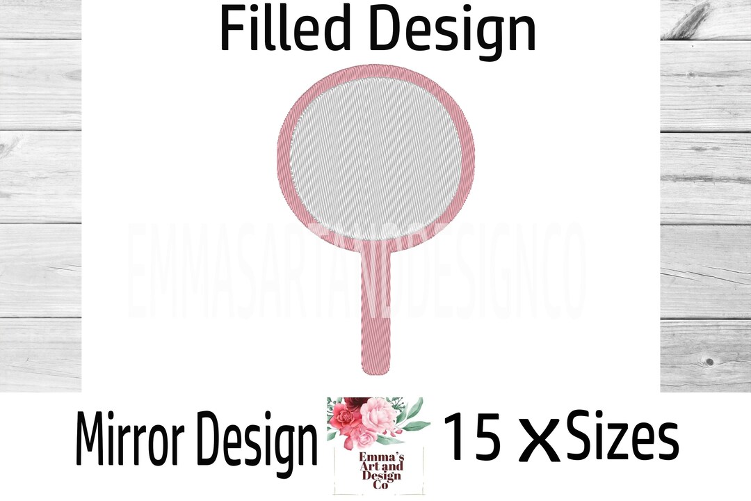 Mirror Machine Embroidery Design, Makeup Machine Embroidery Design ...