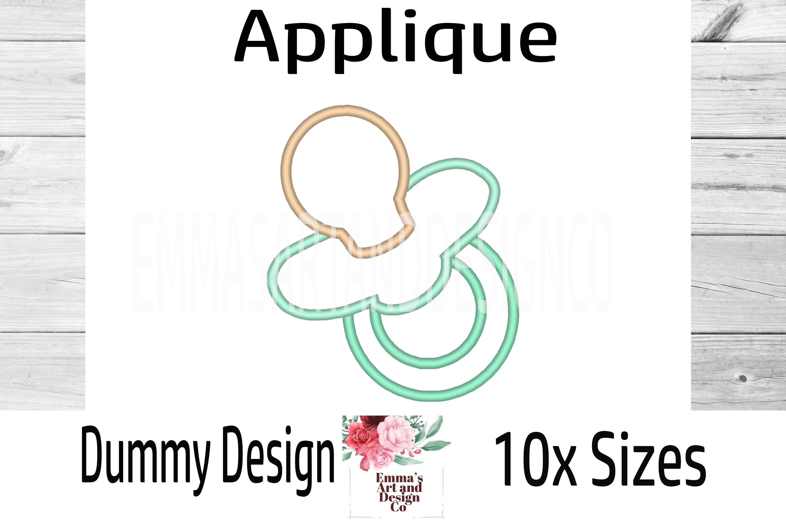 Applique Baby Dummy Machine Embroidery Design Machine - Etsy