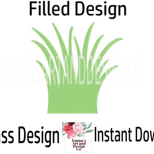 Grass Machine Embroidery Design, Machine Embroidery Grass Design, Grass ...
