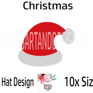 Santa Hat Machine Embroidery Design, Machine Embroidery Santa Hat ...