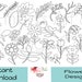 Flower Digital Stamps, Flower PNG Clipart, Floral Clipart Image’s ...