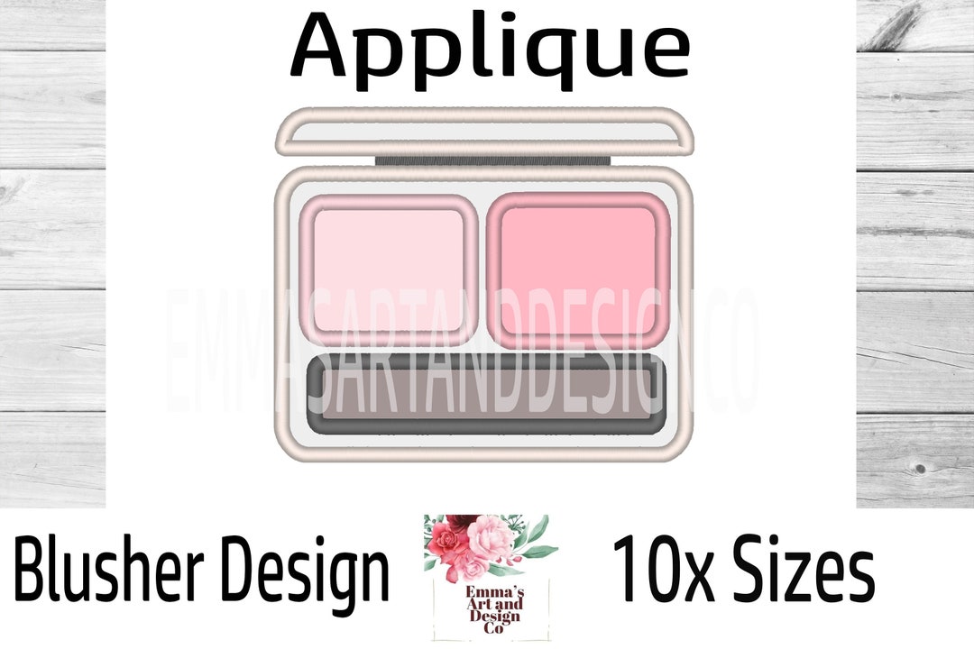 Blusher Machine Embroidery Design, Makeup Machine Embroidery Design ...