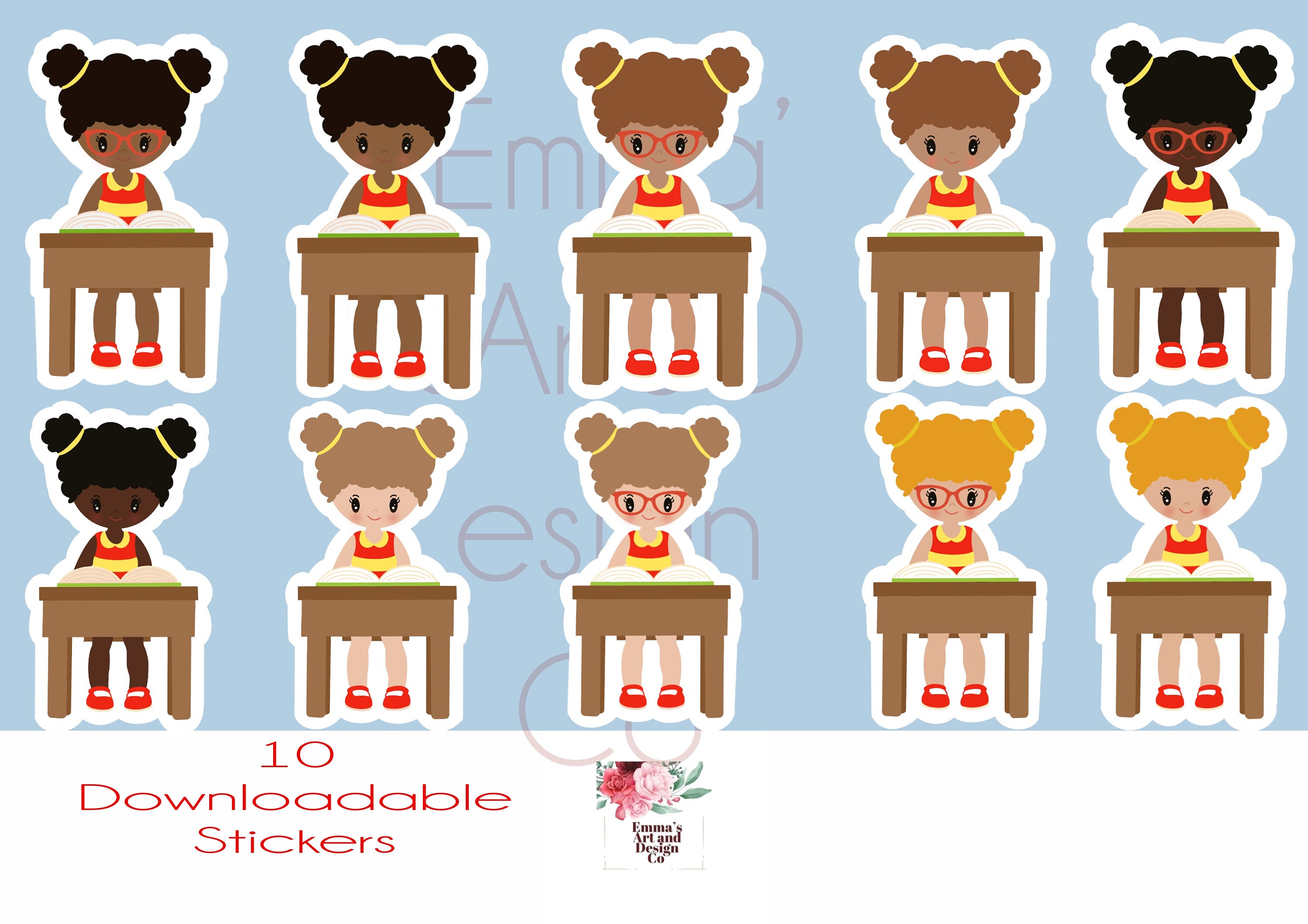 Printable School Stickers Teacher Supply Stickers School - Etsy