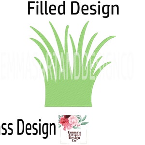 Grass Machine Embroidery Design, Machine Embroidery Grass Design, Grass ...