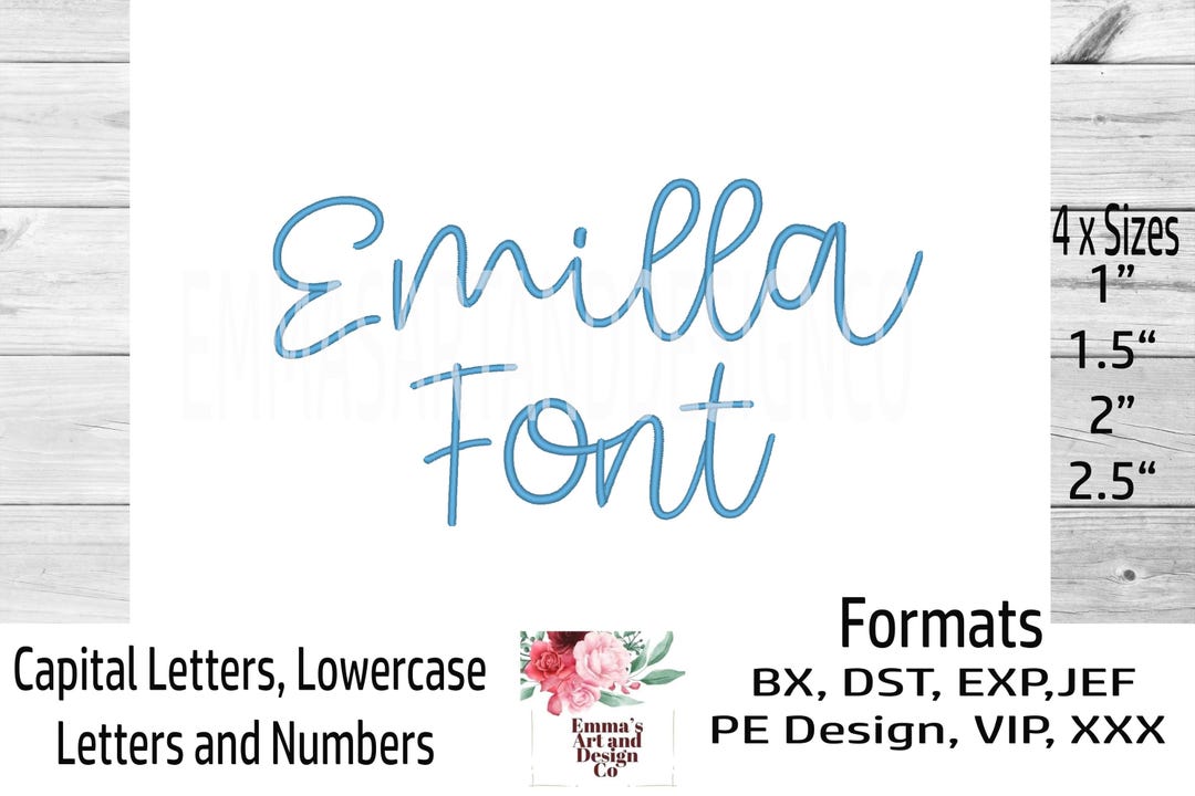 Script Font Machine Embroidery Font , Machine Embroidery Design ...