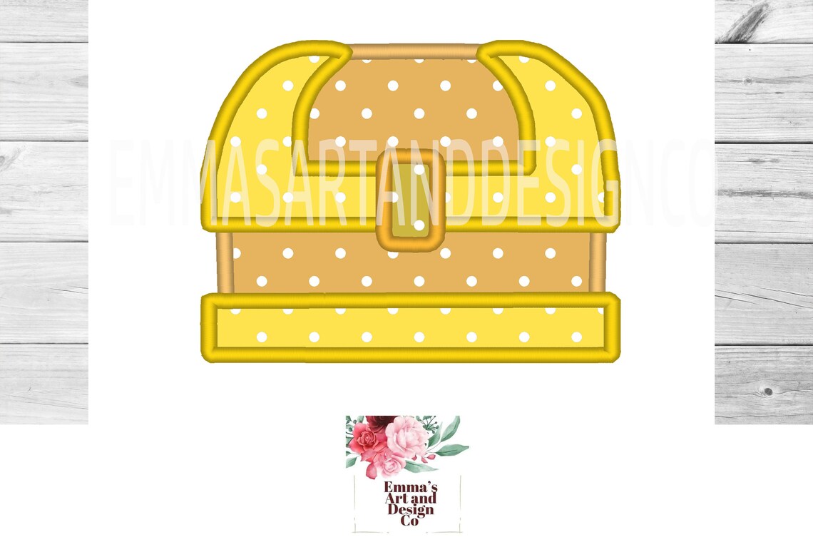 Treasure Chest Machine Embroidery Design, Pirate Treasure Chest ...