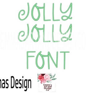 Jolly Jolly Machine Embroidery Font, Jolly Jolly Embroidery Font, BX ...
