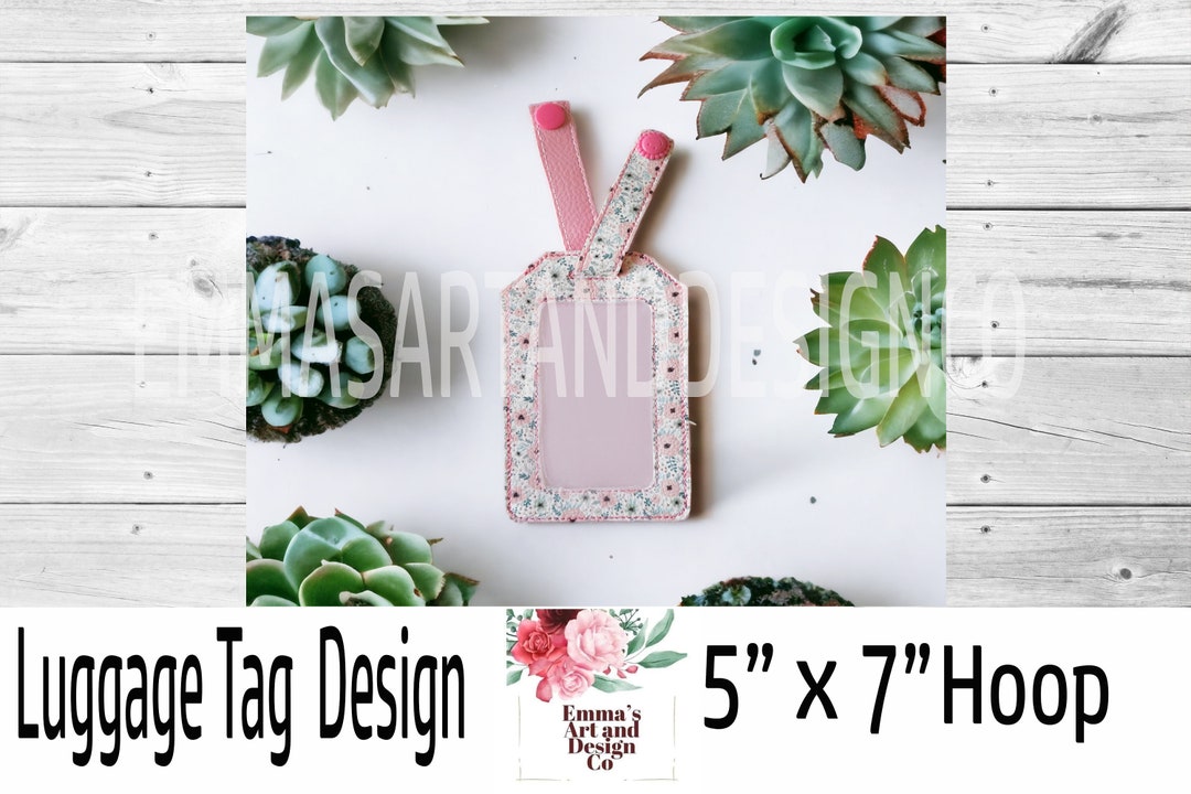 ITH Luggage Tag, Tag Embroidery Machine, Designs for Traveller Gifts ...