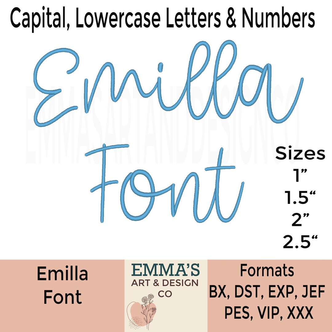 Script Font Machine Embroidery Font , Machine Embroidery Design ...