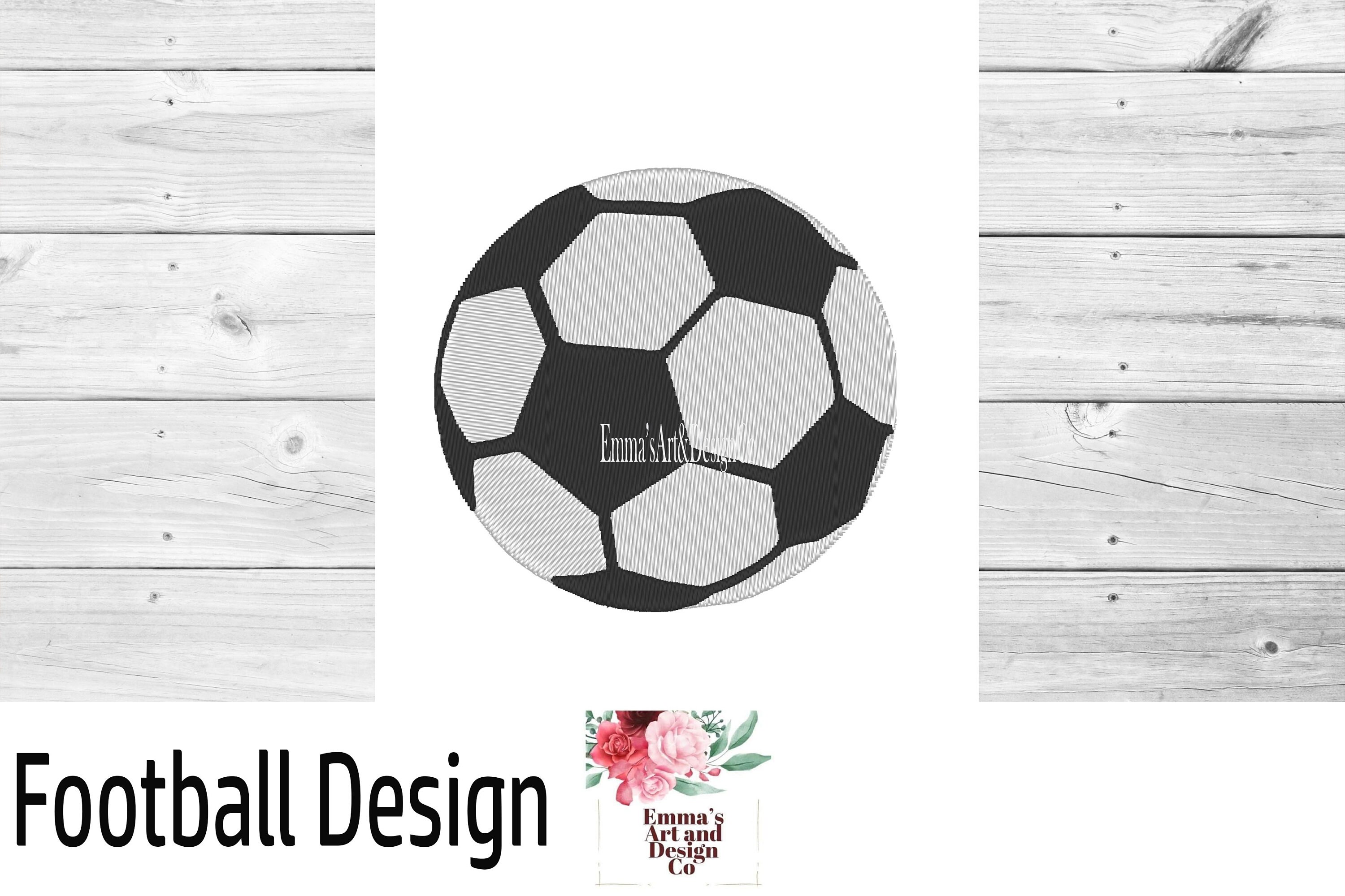 Soccer Machine Embroidery Design Football Design Footie - Etsy