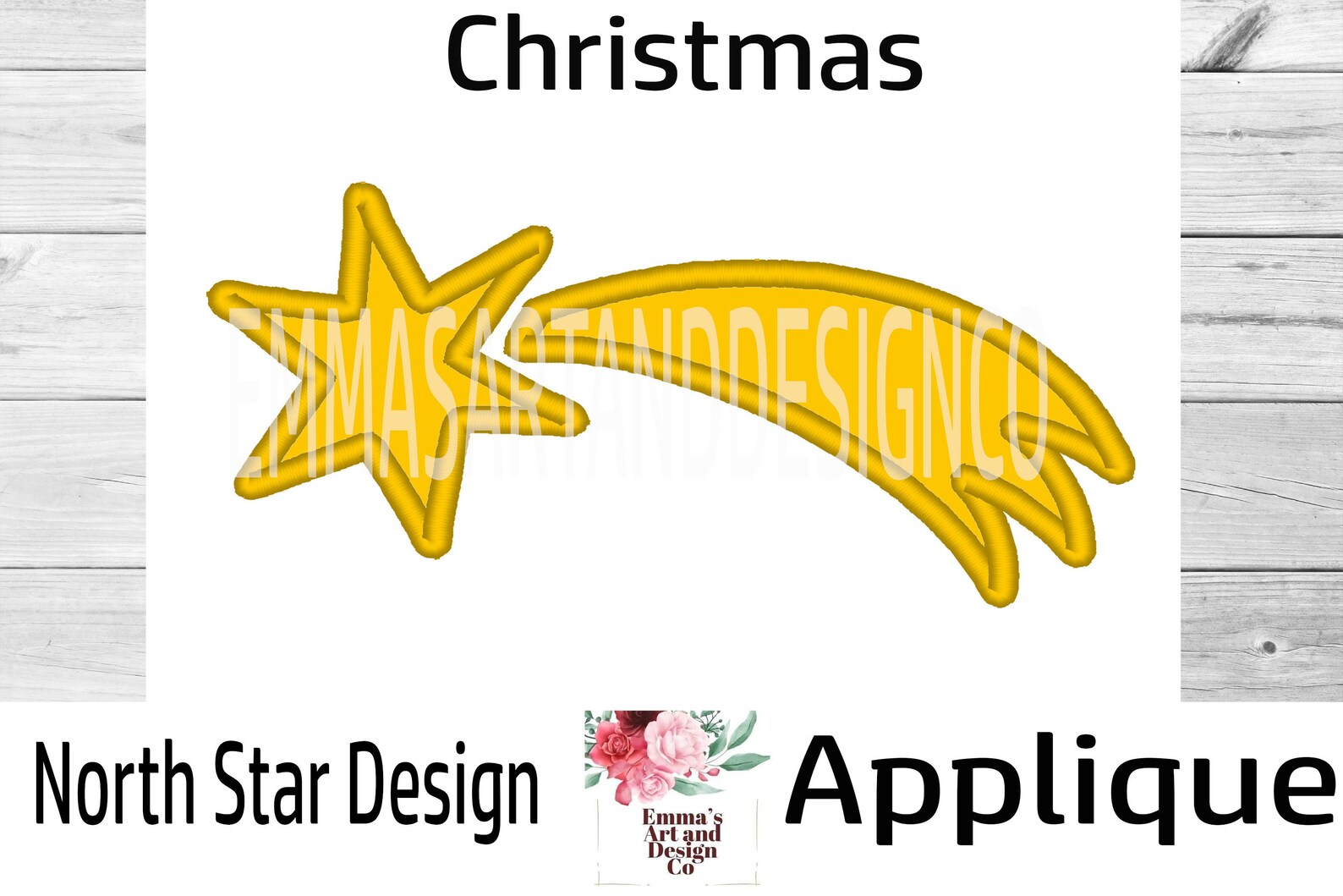 Christmas North Star Machine Embroidery Design, Machine Embroidery ...