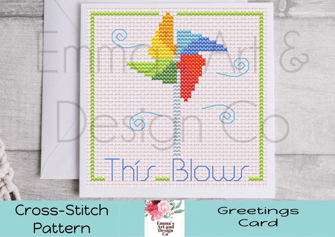 This Blows Cross Stitch Patterns, Funny Card Cross-stitch Pattern ...