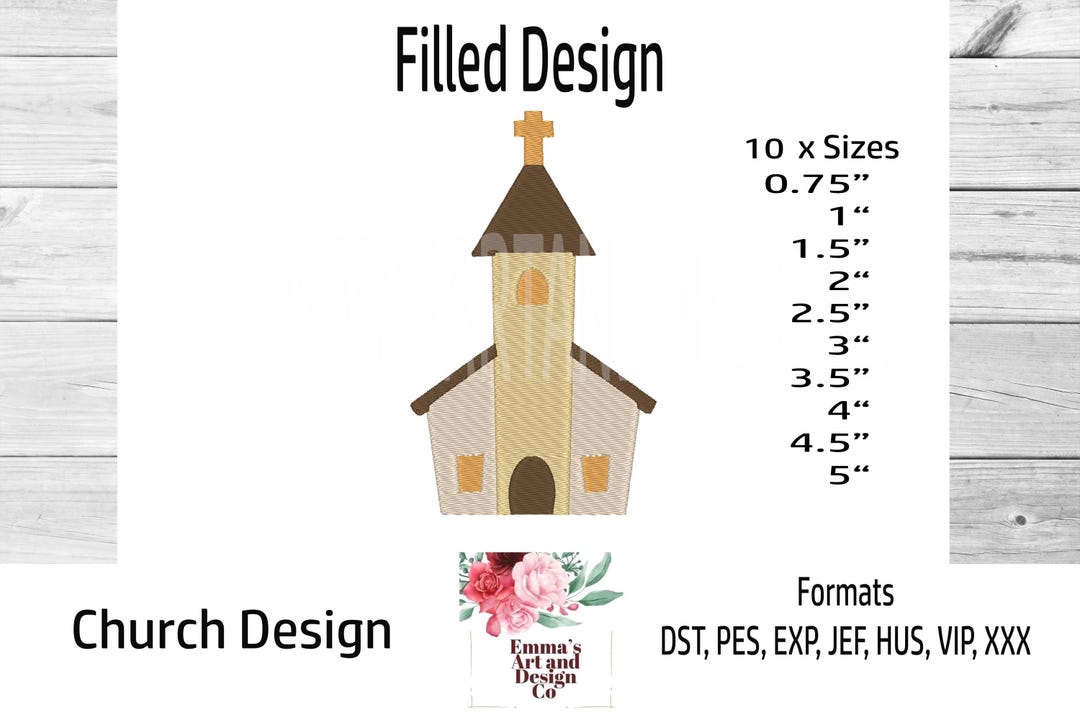 Church Machine Embroidery Design, Cathedral Embroidery Designs ...