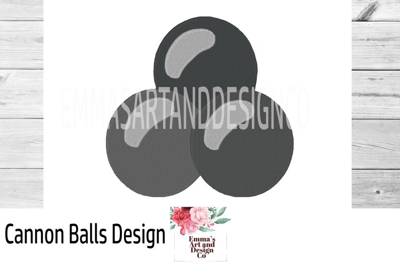 Cannon Balls Machine Embroidery Design, Cannon Ball Embroidery Designs ...