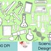 Science Digital Stamps, School PNG Clipart, Science Teacher Clipart ...