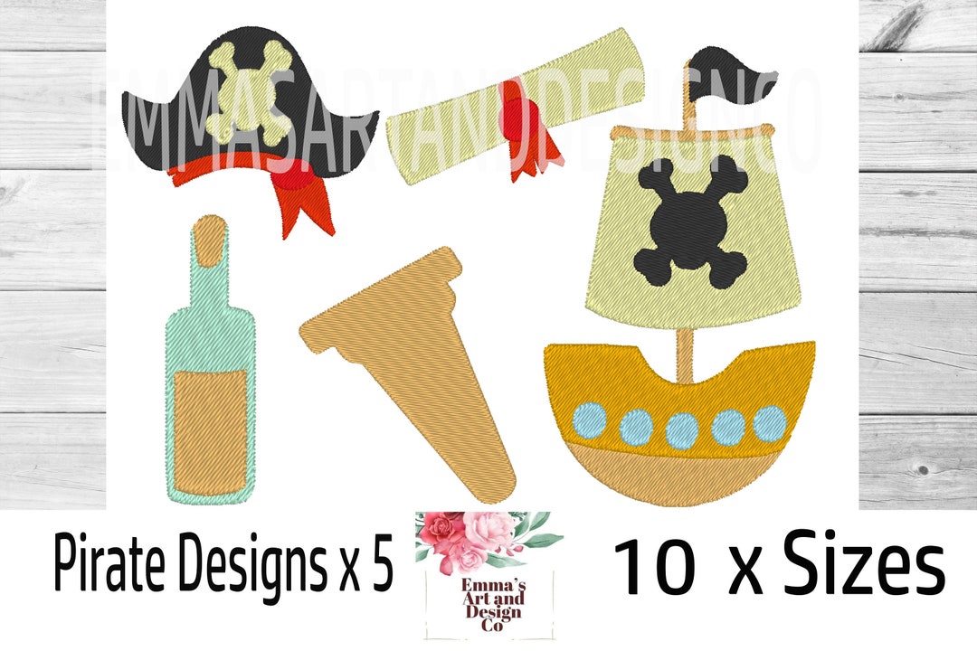 Pirate Machine Embroidery Design, Pirate Embroidery Designs, Embroidery ...