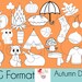 Autumn Digital Stamps, Fall PNG Clipart, Fall Clipart Image’s, Digital ...