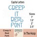 Creep It Real Machine Embroidery Font, Creep It Real Embroidery Font ...