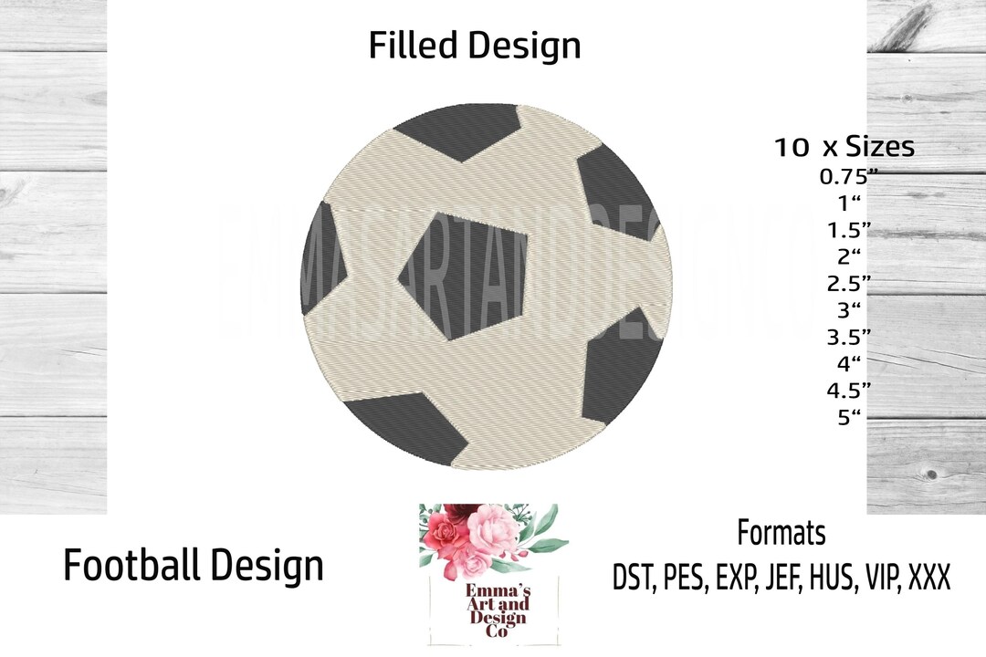 Soccer Machine Embroidery Design, Football Design, Footie Machine ...