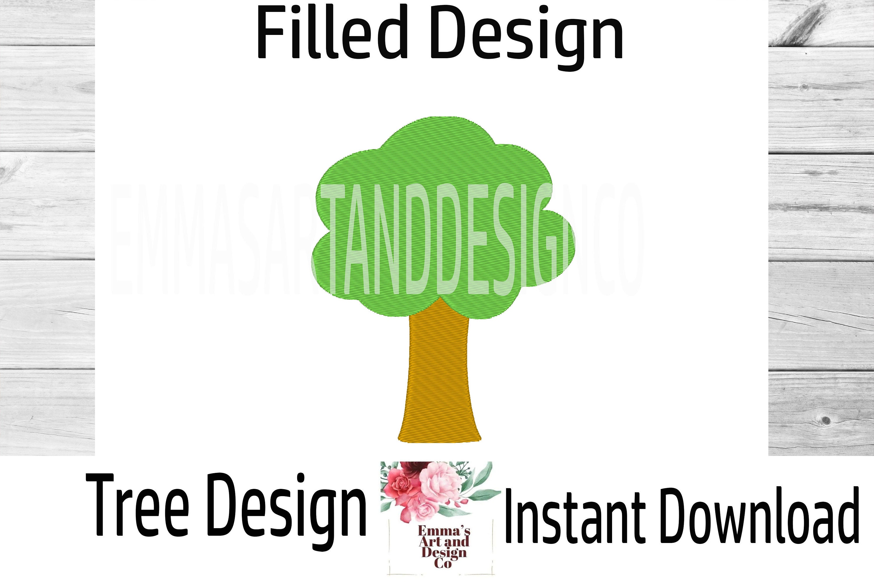 Tree Machine Embroidery Design Machine Embroidery Tree - Etsy