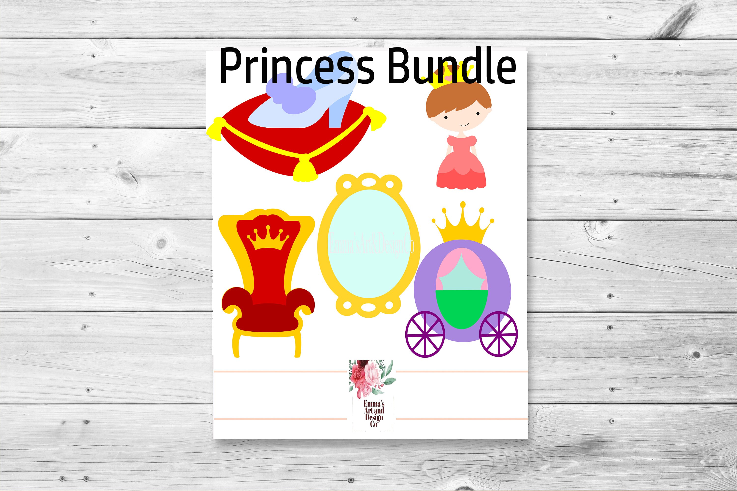 Princess Throne SVG, Royal Svg, Princess Bundle Svg, Cut File for ...