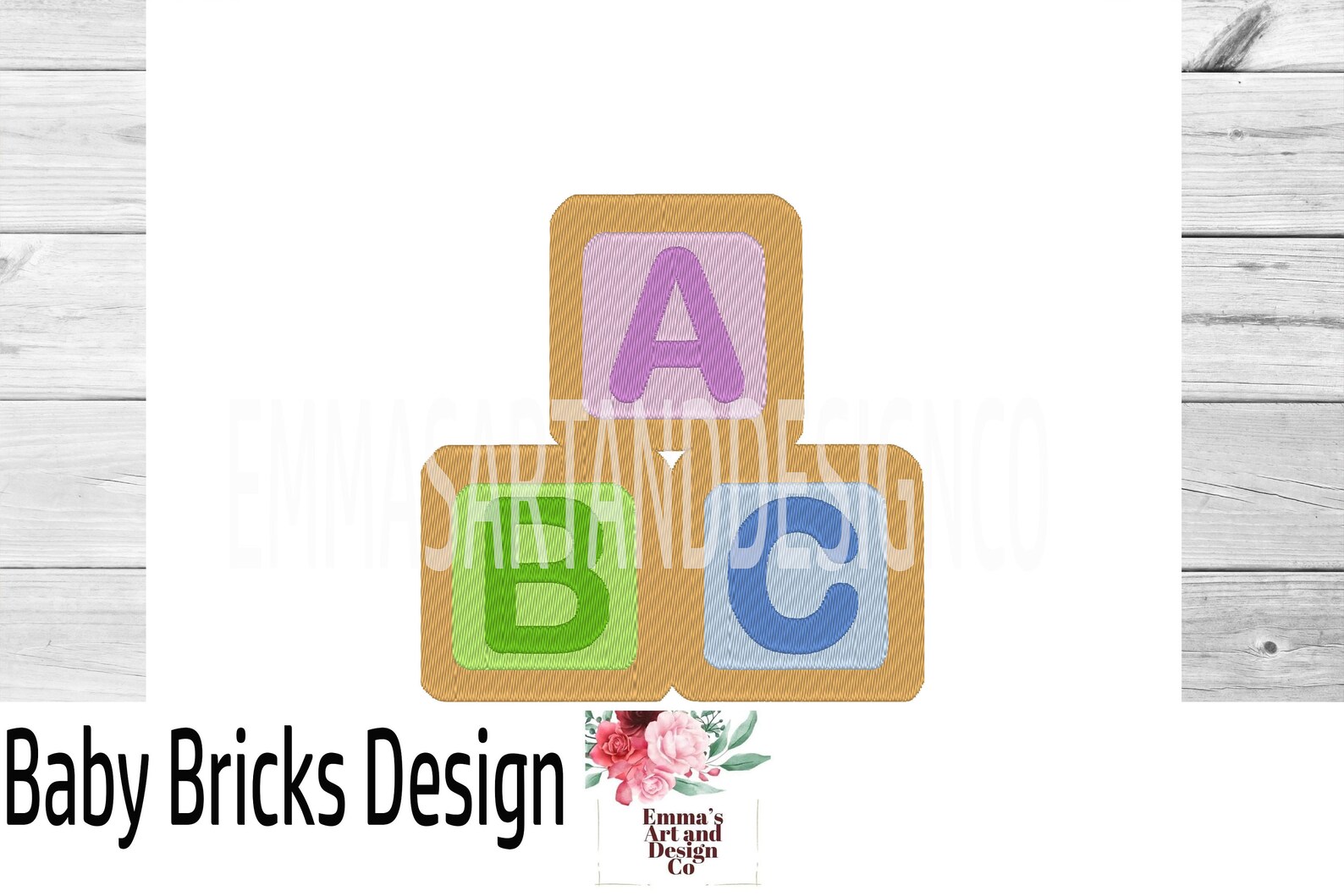 Baby Bricks Machine Embroidery Design, Machine Embroidery Baby Block ...
