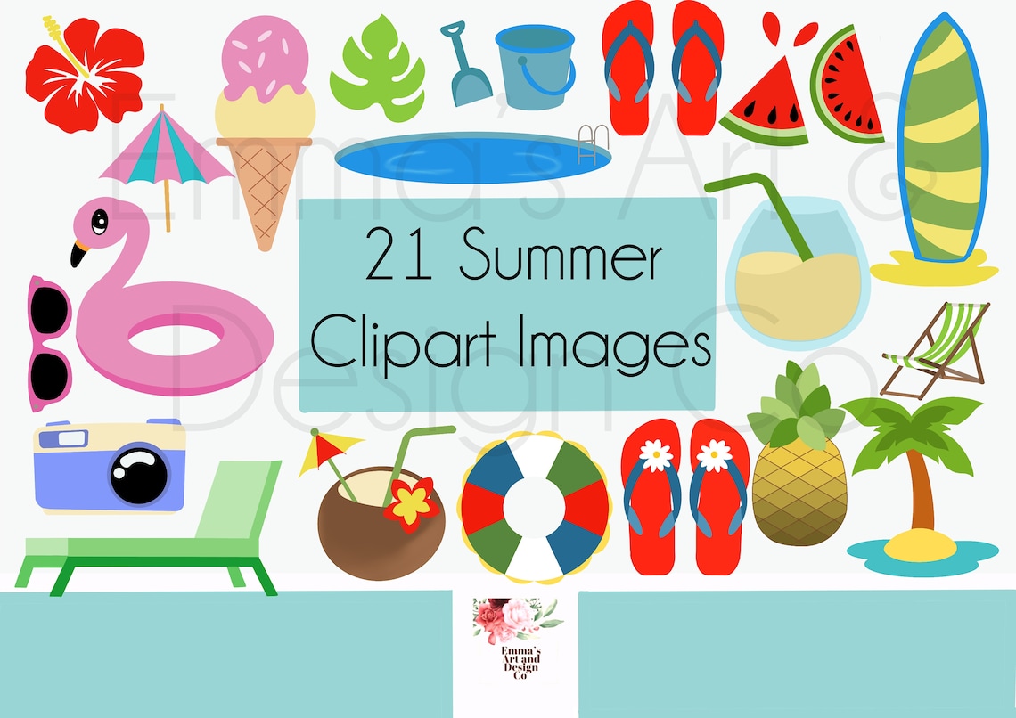 Summer Clipart Summer PNG Clipart Summer Clipart Images - Etsy