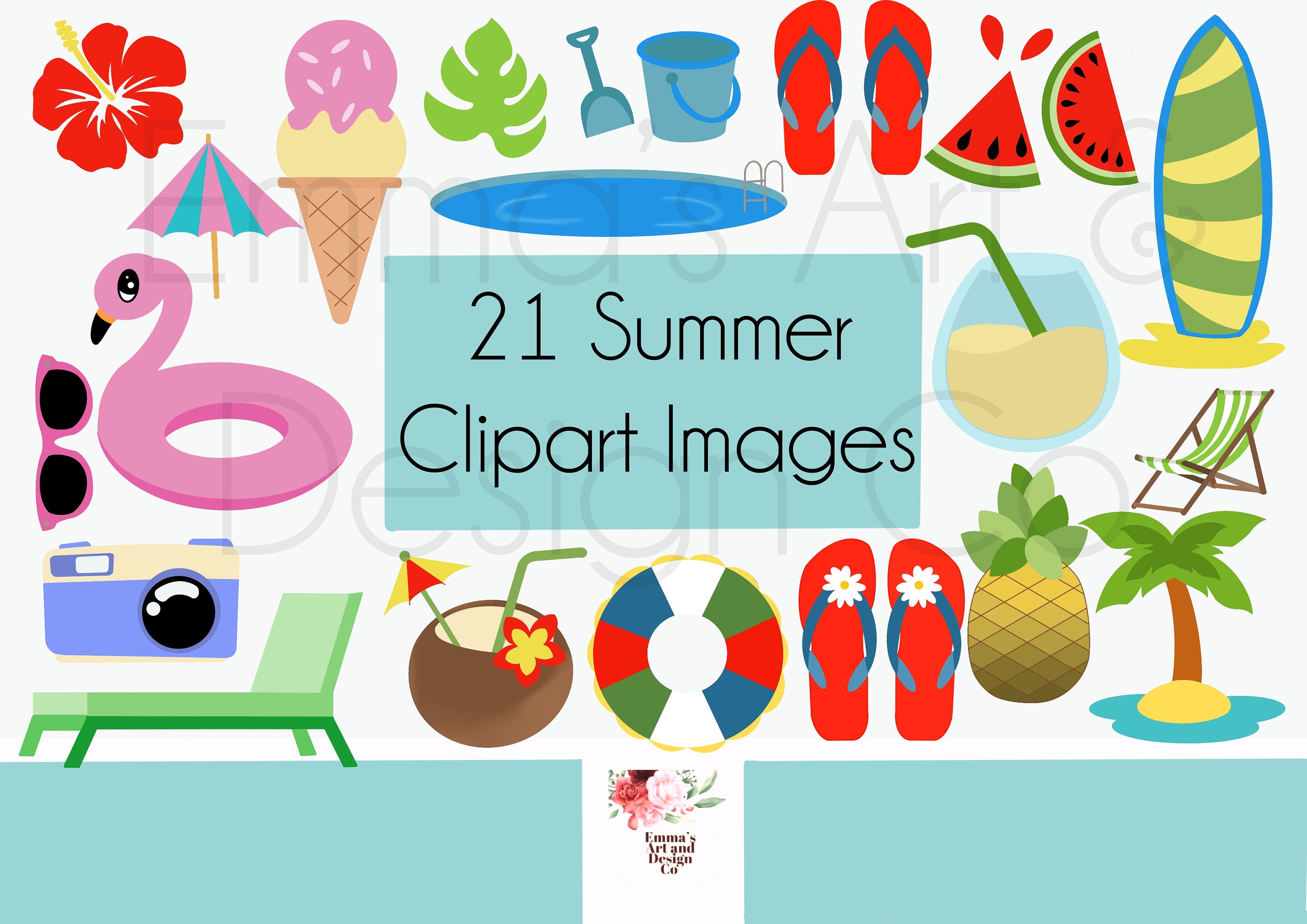 Summer Clipart Summer PNG Clipart Summer Clipart Images - Etsy