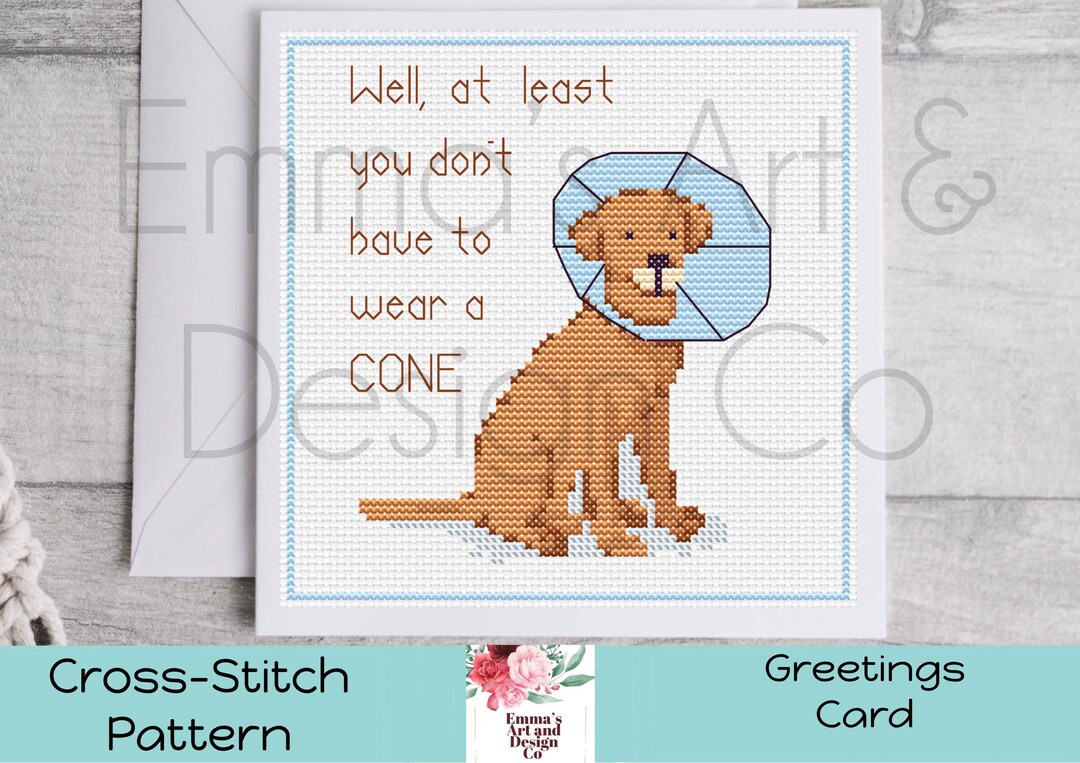 Get Well Soon Cross Stitch Pattern, Modern Cross-stitch Pattern ...