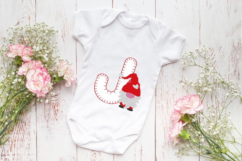 Valentines Gonk Alphabet Machine Embroidery Applique (digital Download ...