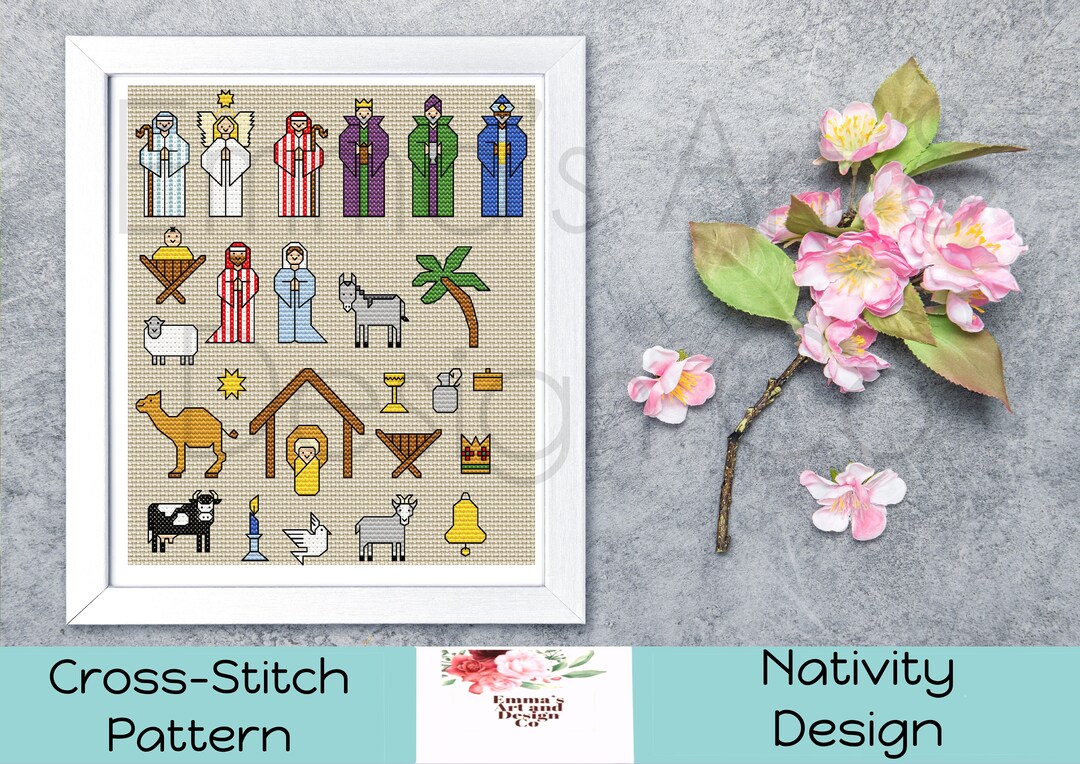 Nativity Cross-stitch Patterns, Christmascross-stitch Patterns, Counted ...