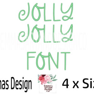 Jolly Jolly Machine Embroidery Font, Jolly Jolly Embroidery Font, BX ...