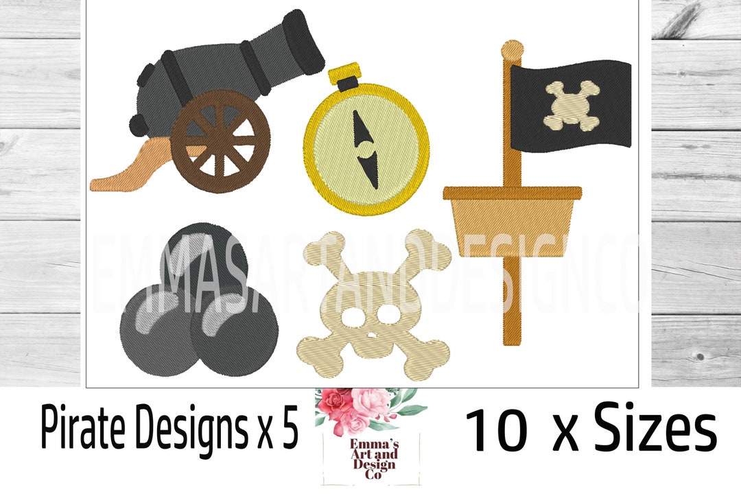 Pirate Machine Embroidery Design, Pirate Embroidery Designs, Embroidery ...