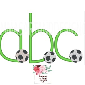 Soccer Machine Embroidery Design, Football Ball Letter Design, Footie ...
