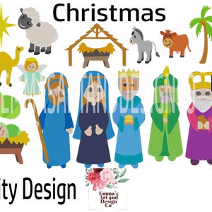 Nativity Machine Embroidery Design, Machine Embroidery Nativity ...