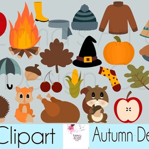 Autumn Digital Stamps, Fall PNG Clipart, Fall Clipart Image’s, Digital ...
