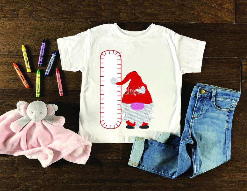 Valentines Gonk Alphabet Machine Embroidery Applique (digital Download ...