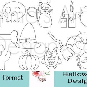 Halloween Clipart, Halloween PNG, Halloween Digital Stamps, Halloween ...