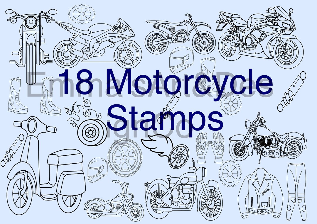 Procreate Brush Download, Procreate Stamp Download, Motorcycle Brush ...