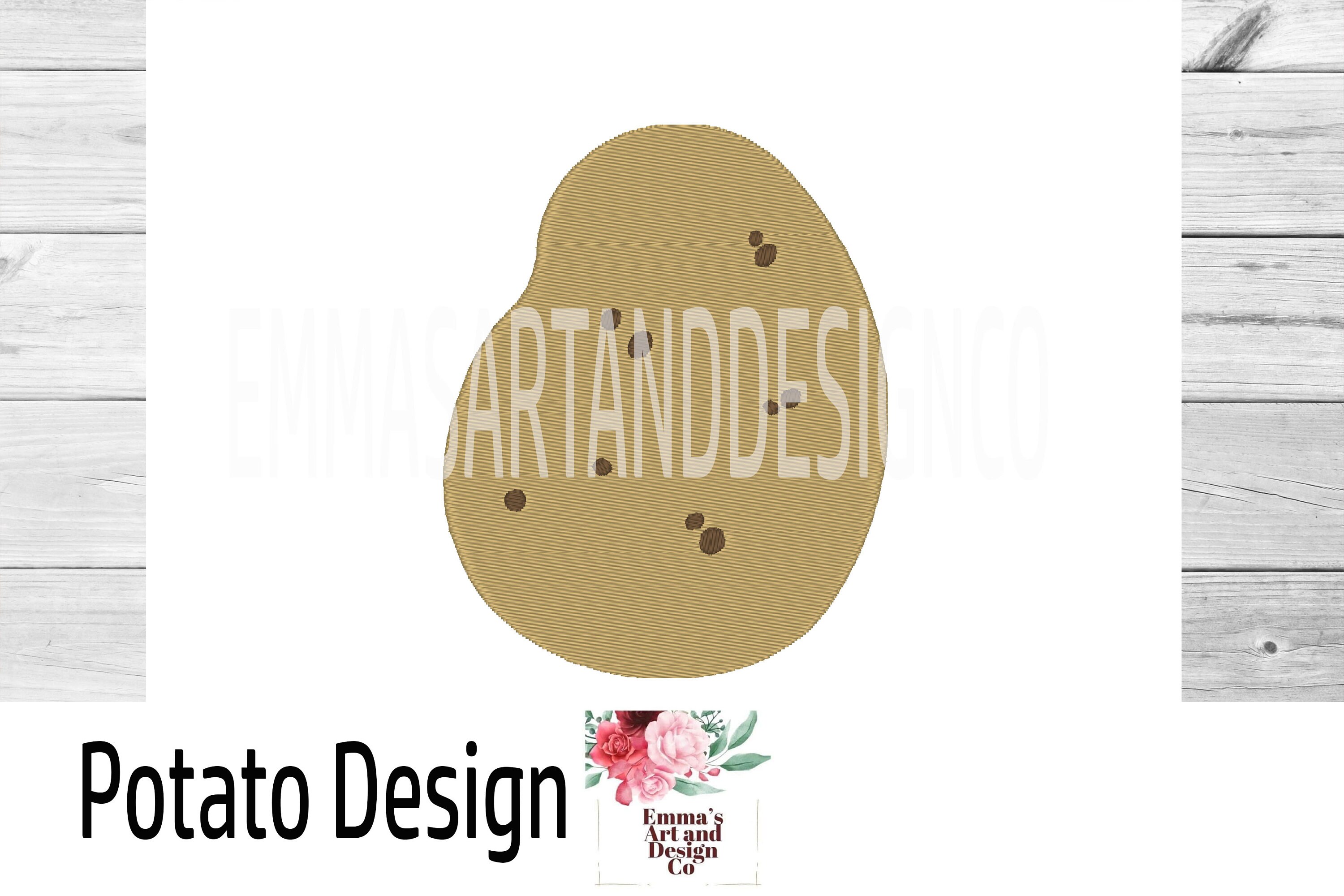 Potato Machine Embroidery Design Machine Embroidery Potato - Etsy