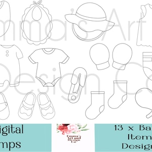 Baby Digital Stamps, Baby Digital Stamps, Baby PNG Clipart, Cute Baby ...