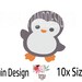 Penguin Machine Embroidery Design, Machine Embroidery Penguin Design ...