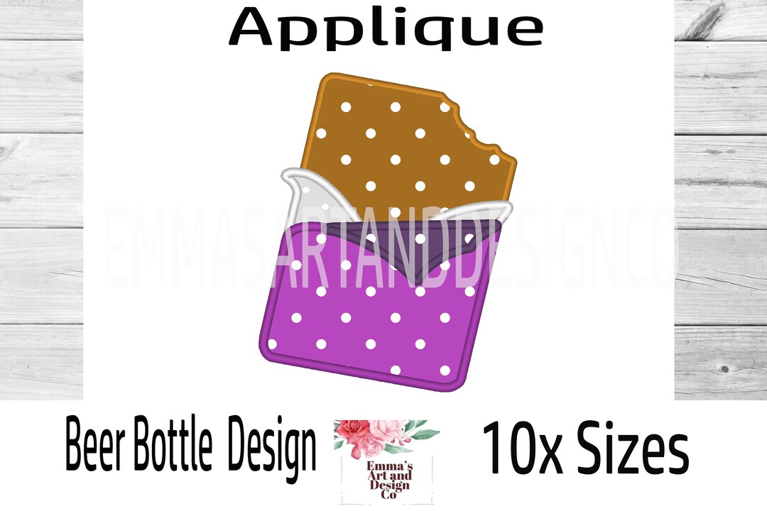 Applique Chocolate Machine Embroidery Design, Chocolate Embroidery ...