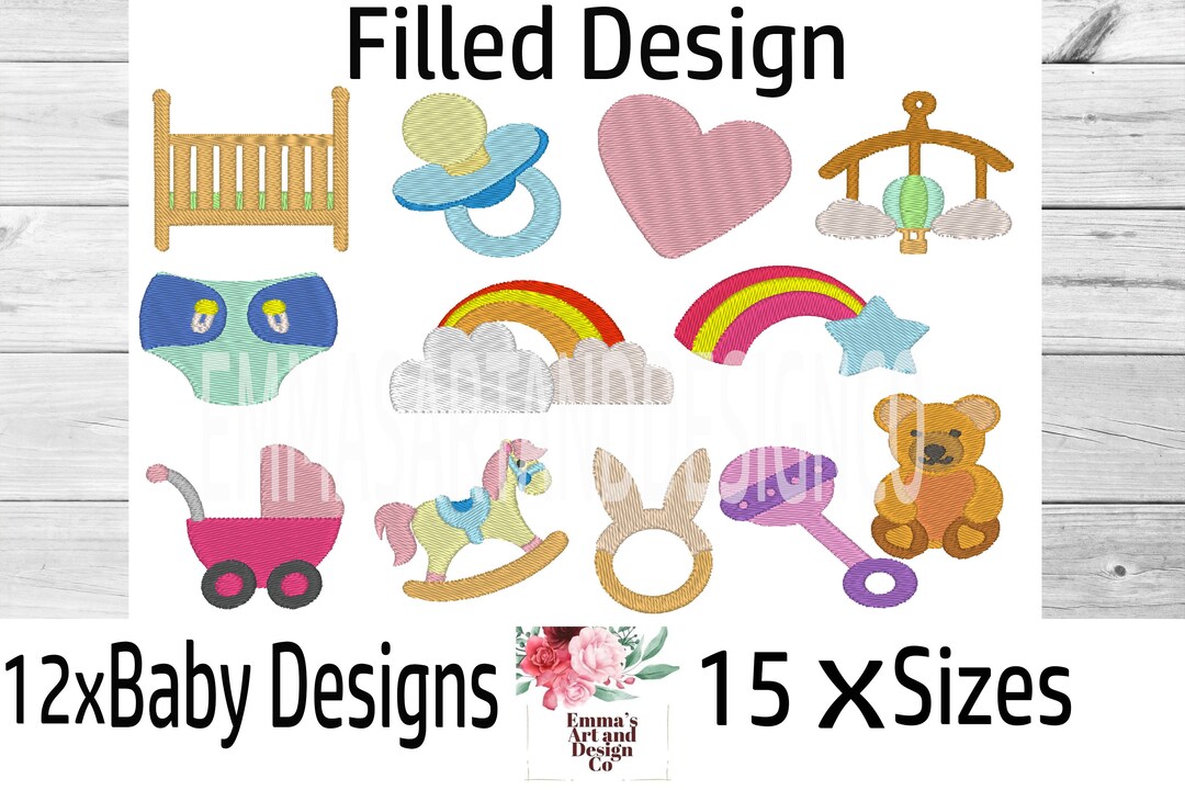 Baby Machine Embroidery Design, Machine Embroidery Baby Design, New ...
