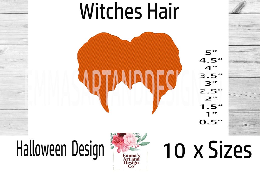 Magical Machine Embroidery Witch Design for Spooky Projects, Halloween ...